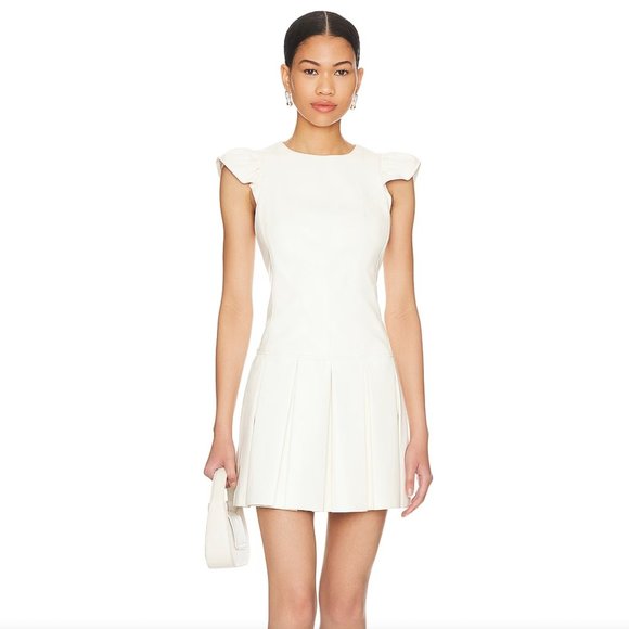 Alice + Olivia | Dresses | New Alice Olivia Riss Pleated Mini Dress In ...